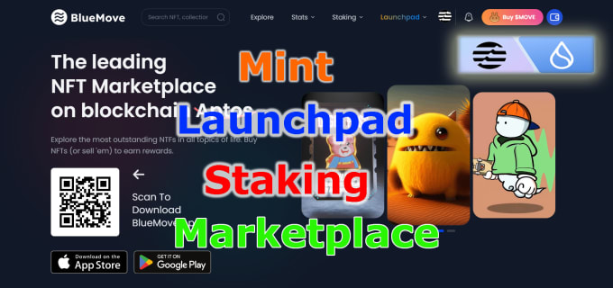Build aptos, sui, solana staking, borrow and lending, nft mint, marketplace by Alexoleinik224 ...