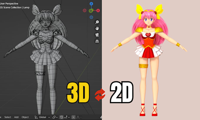 Convert live 2d vtuber model into 3d vroid model or vrchat by ...