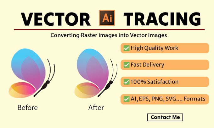 Do your raster image into a vector image in 4 hours by Stellergaze | Fiverr