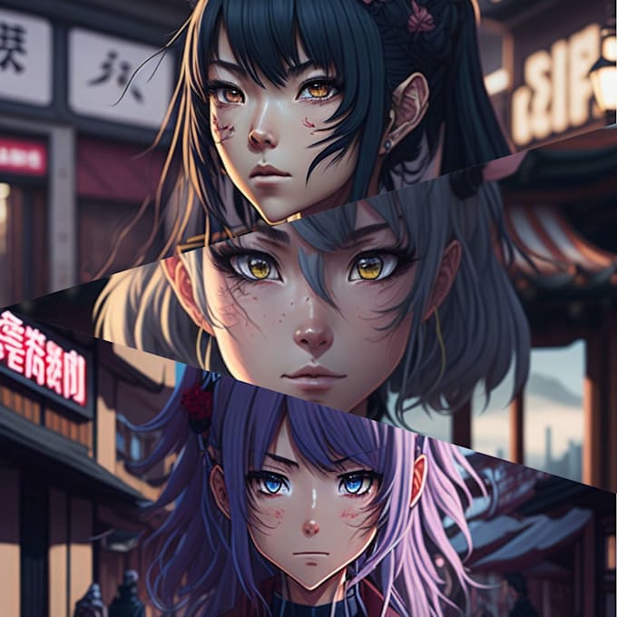 Create realistic anime character based on your ideas by No14hb | Fiverr