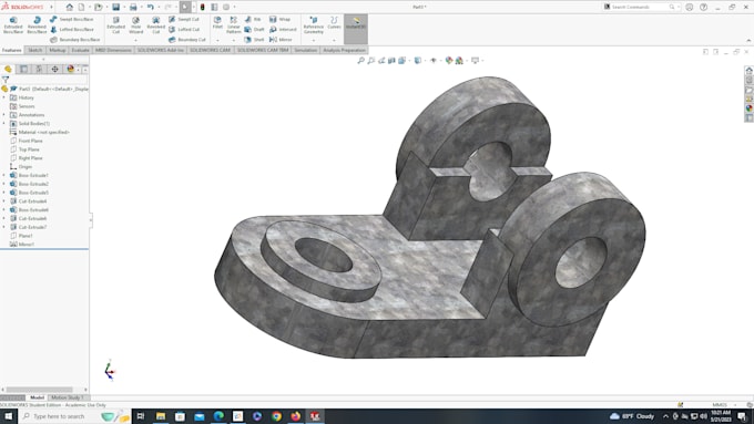 Design 3d models and 2d drawing using solidworks, catia by Habtishmera ...