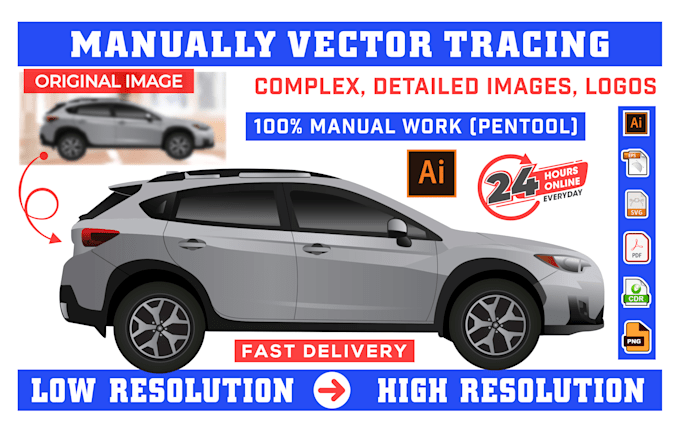 Vector tracing, vectorize any complex image, logo perfectly by ...