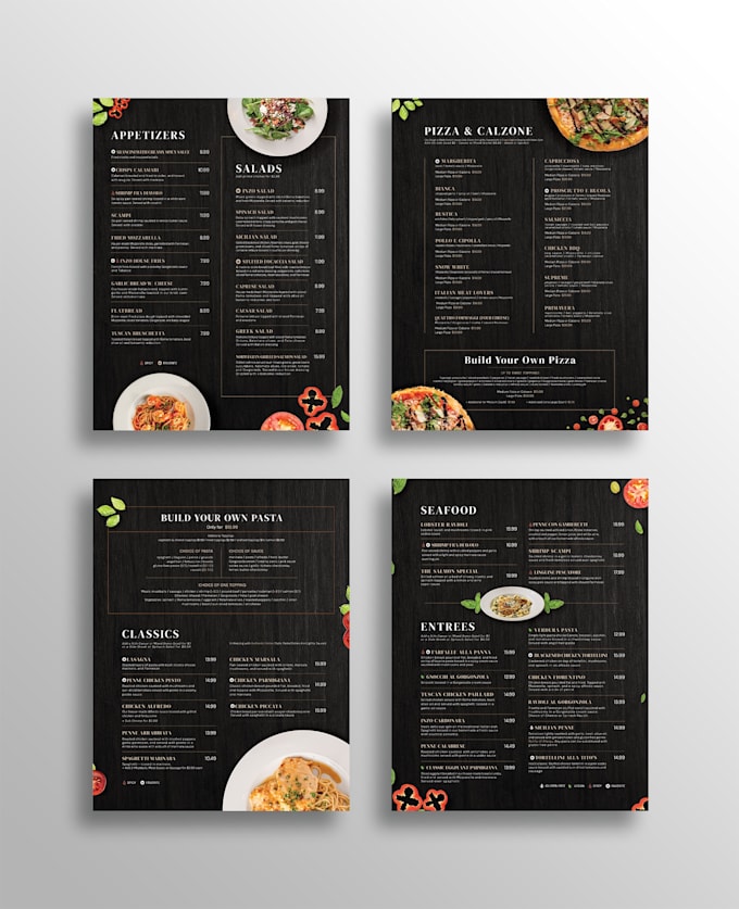 Do professional modern menu design for your business by Richardawomble ...