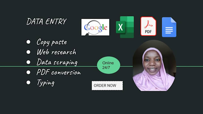Do data entry web research pdf conversion copy paste by Zay_dataentry | Fiverr