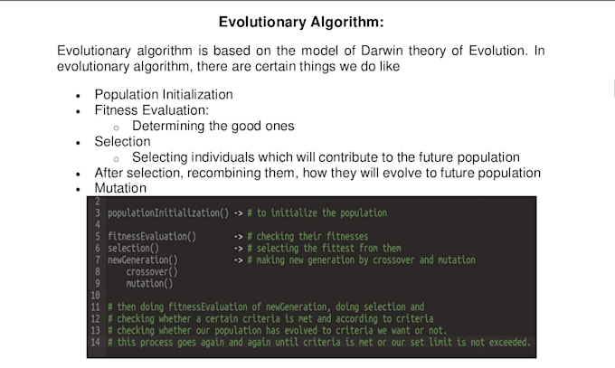 Teach genetic algorithm, evolutionary algorithm in python by Mhammad_s ...