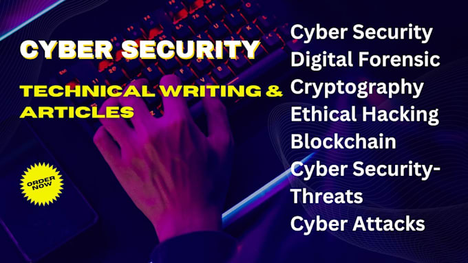 Do cyber security articles and technical writing by Hayden_nush | Fiverr