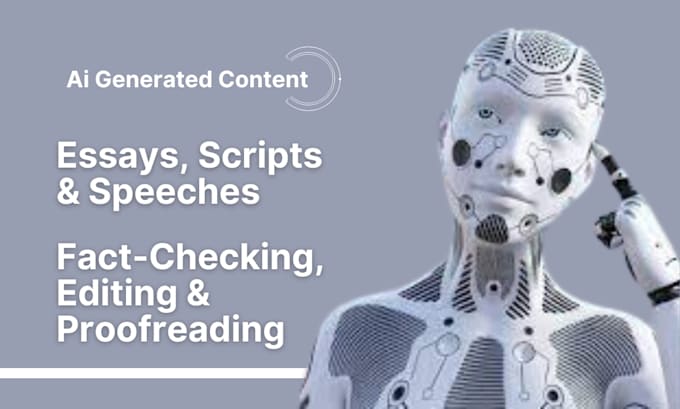 Edit and fact check ai generated content by Ellamin_opie | Fiverr