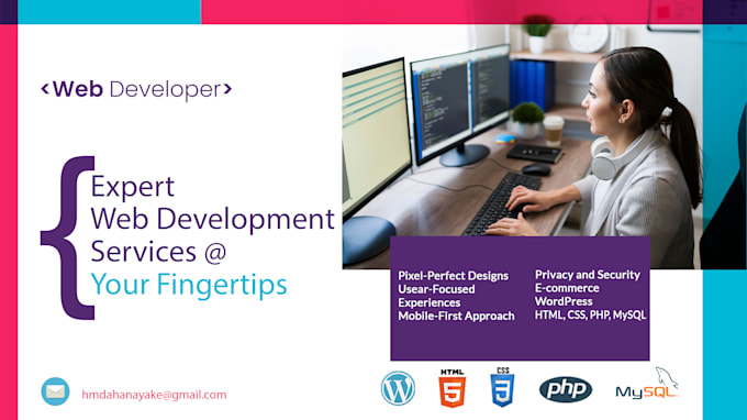 Create website using wordpress by Hasinimd | Fiverr