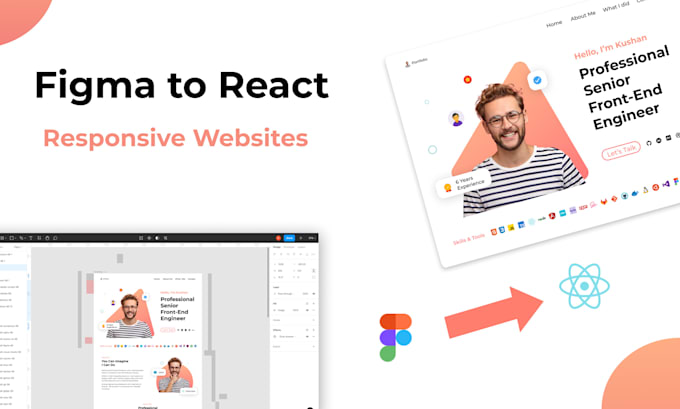 Convert figma design to react by Kushtech | Fiverr Convert figma design to react by Kushtech | Fiverr