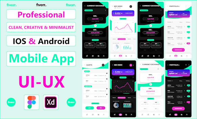 Do ui ux design, website, dashboard, mobile app ui ux design by Imran0720 | Fiverr