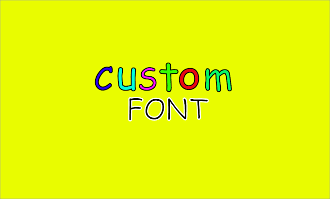Design custom font, typeface, typography for your business by ...