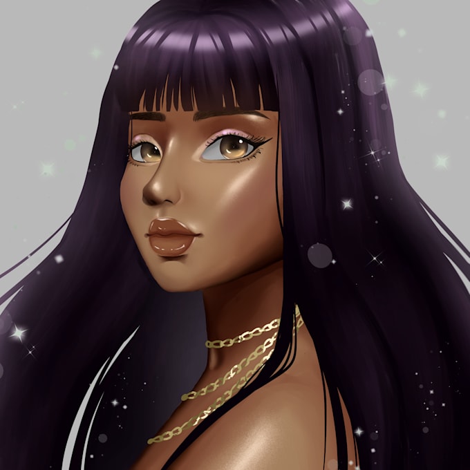 Draw anime in semi realism for avatar, portrait, nsfw by Galeperezzz ...