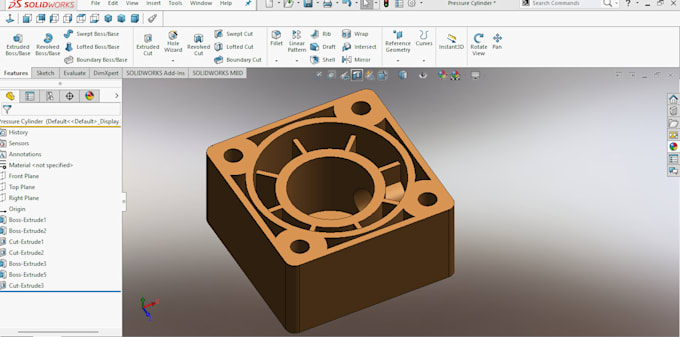 Design 2d drawing and 3d model on solidworks by Aezaz_paracha | Fiverr
