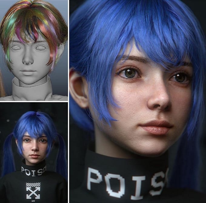Do 3d game character modeling, 3d realistic character, 3d metahuman ... Do 3d game character modeling, 3d realistic character, 3d metahuman ...