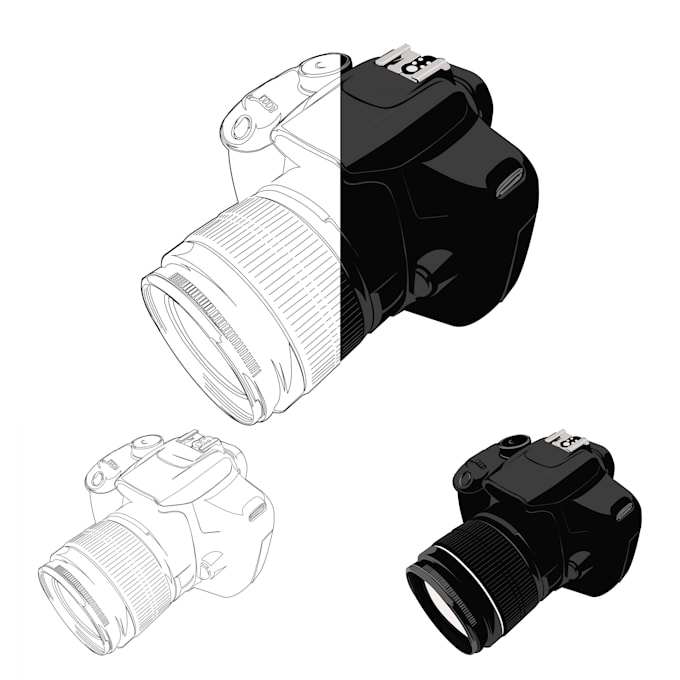 Draw an outline, vector line art of your image by Afhsquad | Fiverr