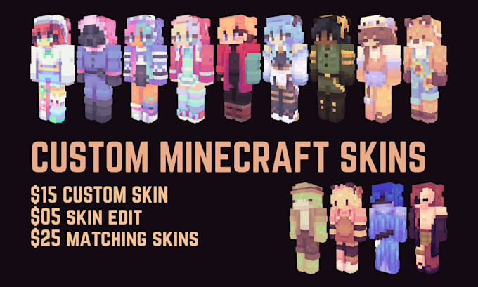Make you a high quality minecraft skin in my unique style by Ruietto ...