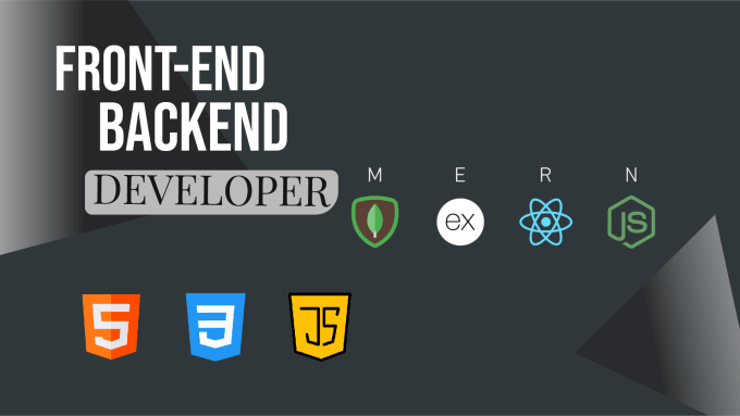 Be Your Front Back End Web Developer Using Reactjs Html Css Node Js