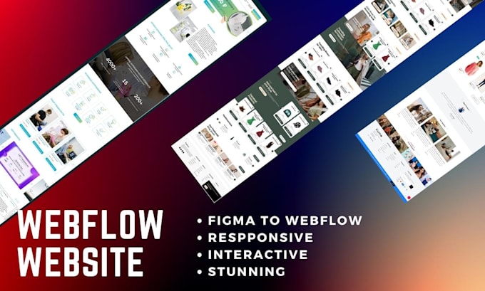 Build a responsive webflow website figma to webflow fix bug by Design_forge | Fiverr