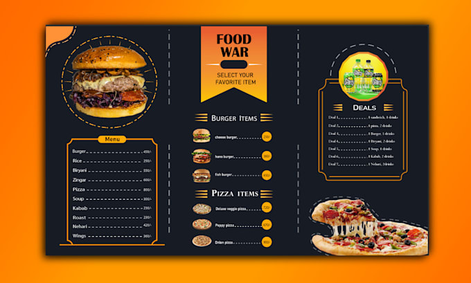 Design a menu for your restaurant with unique ideas by Prodesignerrouf ...