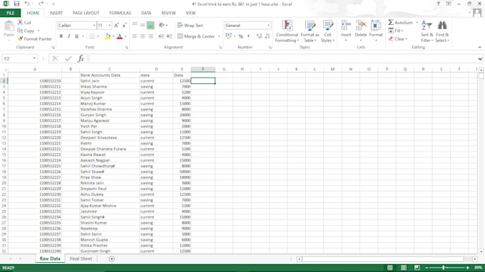 Do data cleaning and pdf to excel by Amankrsrivastav | Fiverr