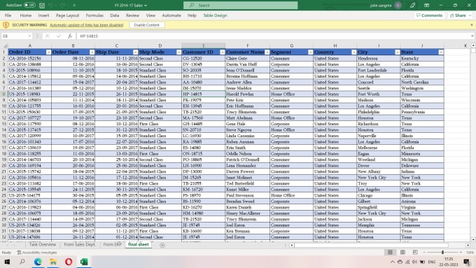 Do fastest data entry in one day, pdf to excel, data clean by John_v ...