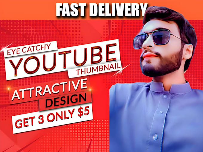 Design a amazing eye catchy youtube thumbnail and banner in 1 hour by ...