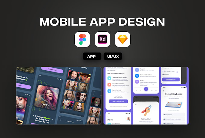 Design modern mobile app for ios, android and web ui by Ui_visual_faiz ...
