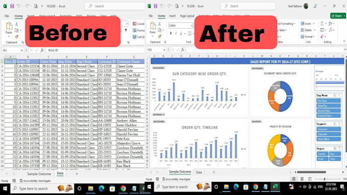 Do data cleaning and formatting, analysis, pivot table by Yashurath21 | Fiverr
