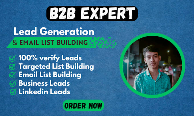 Do b2b lead generation and targeted business email listing by Shaon_1 | Fiverr