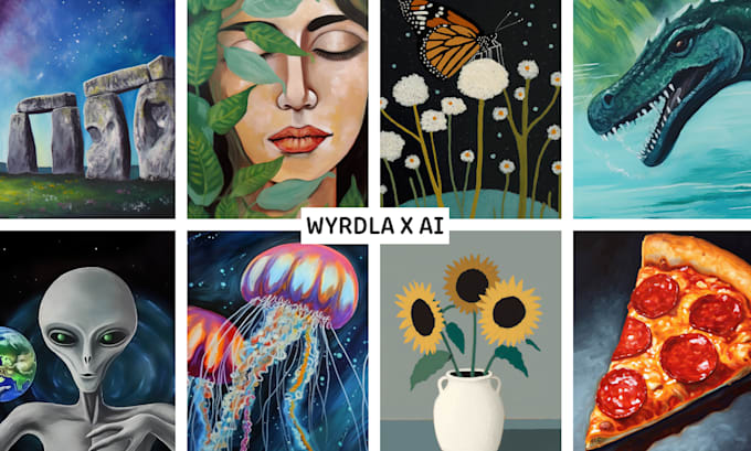 Create a custom digital painting using ai and photoshop wizardry by Wyrdlaxai | Fiverr