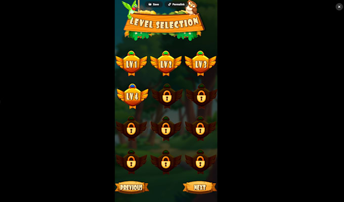 Create professional design ui 2d ,3d game, buttons, menus props by ...