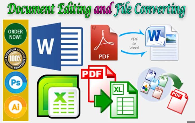 Convert files of pdf, excel, word and vice versa by Saadyasin232 | Fiverr