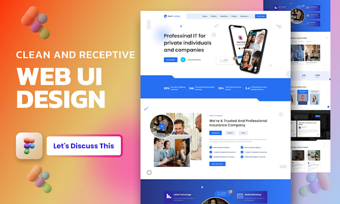 Do website ui ux design and landing pag ui ux design by Mahadyhasan212 ...