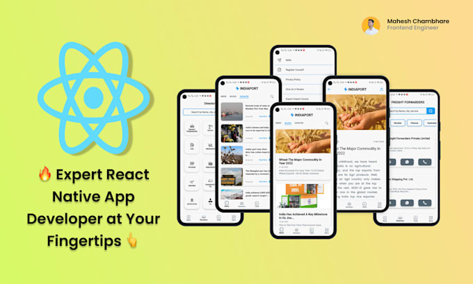 Build your stunning react native mobile app by Mahesh176 | Fiverr