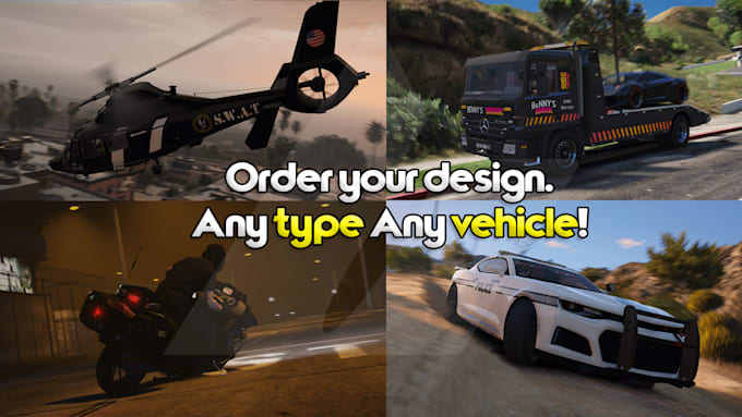 Design custom livery for fivem ems, police, sports vehicles by ...