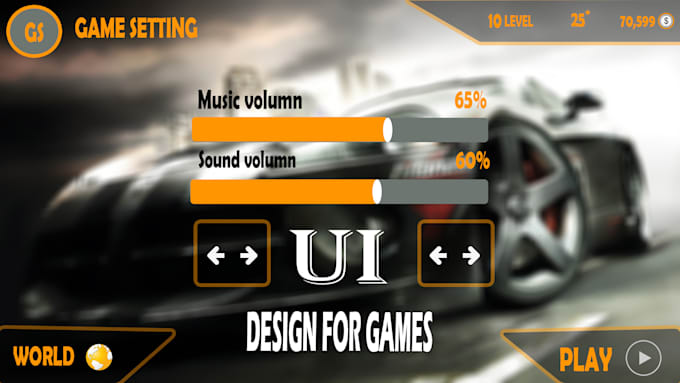 Create stunning game ui design for your unity games by Vectorguruu | Fiverr