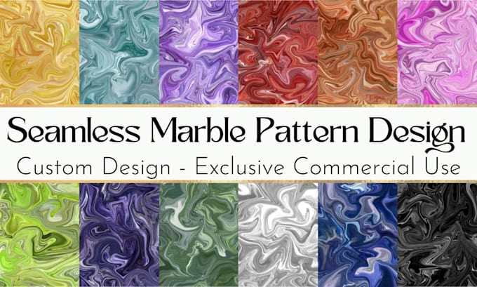 Create seamless marbled patterns for exclusive commercial use by ...