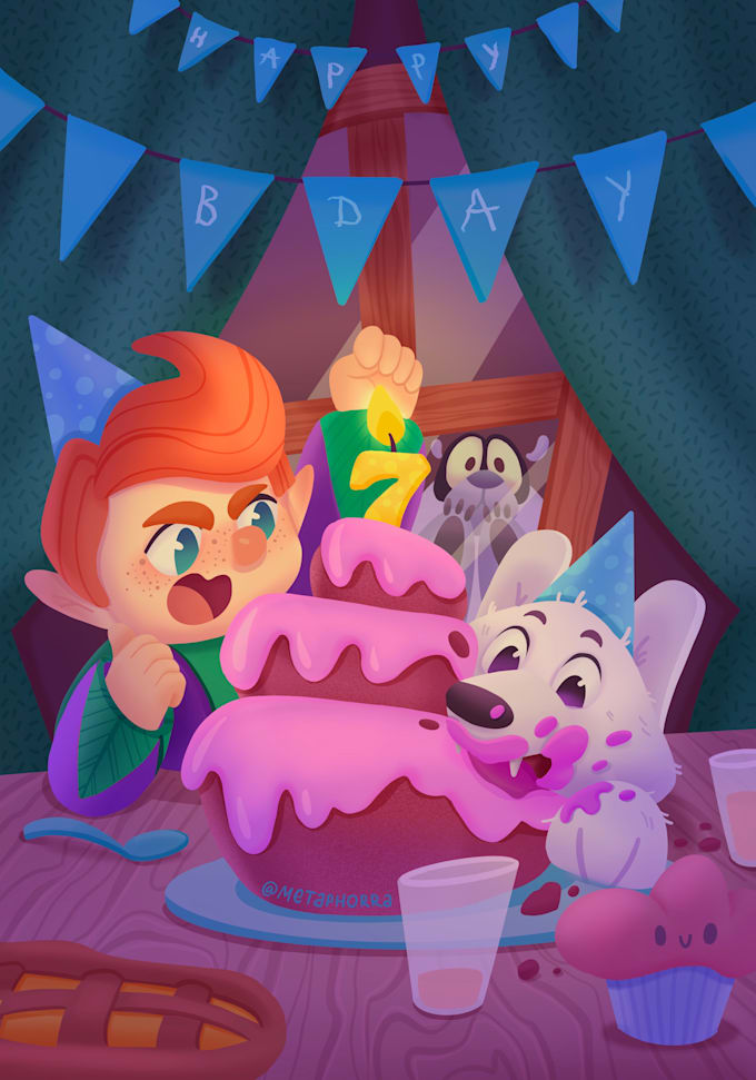 Draw awesome children illustration for your kids story book, game by ...