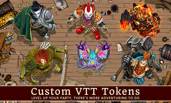 Create custom vtt tokens for dnd and other rpgs by Modo_designs | Fiverr