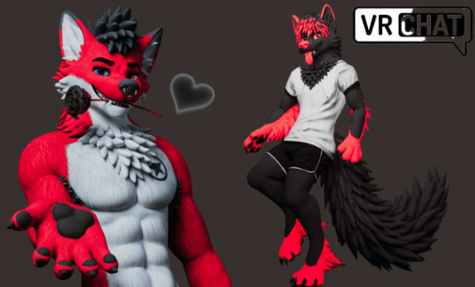 Do Furry Vrchat Avatar Nsfw Vrc 3d Model Anime Vr Chat Avatar