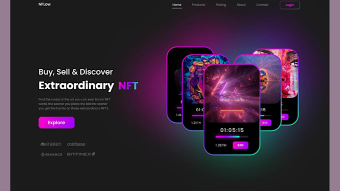 Create A Web3 Dapps Nft Landing Page Using React Next Js By Webjs90 Fiverr