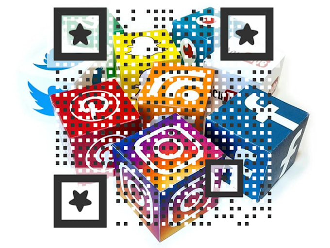 Custom qr code with your company logo by Mandyy0007 | Fiverr