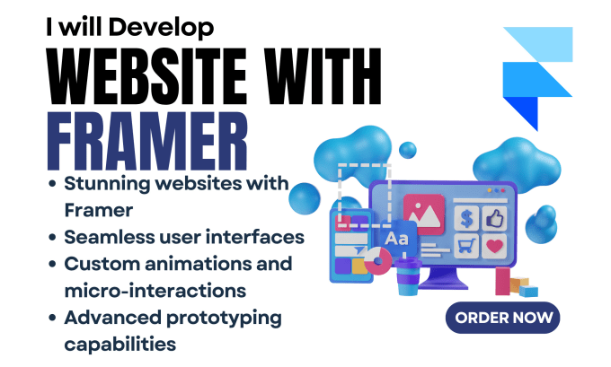 Create a stunning website using framer by Shukrdesign | Fiverr