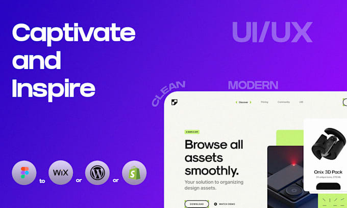 Design modern and visually appealing websites by Boldwebmedia | Fiverr