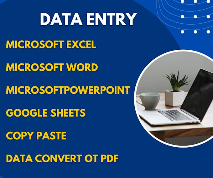 Do any type of data entry in microsoft excel, word, powerpoint, google sheets by Ali_gujjar ...