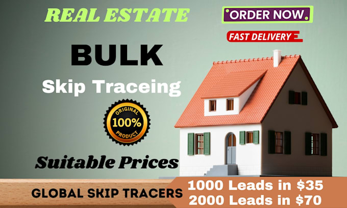 Be your best skip tracer for real estate bulk skip tracing by Kamran ...