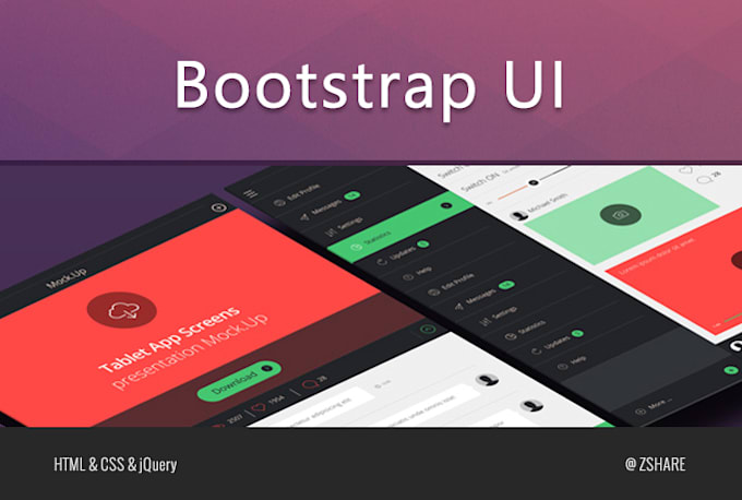 Create bootstrap ui components by Zshare | Fiverr