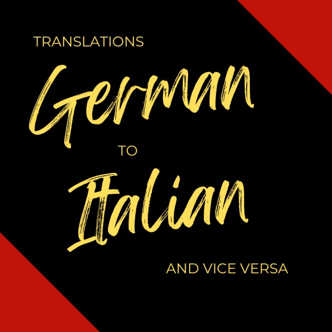 Translate from german to italian and vice versa by Fedetavo | Fiverr