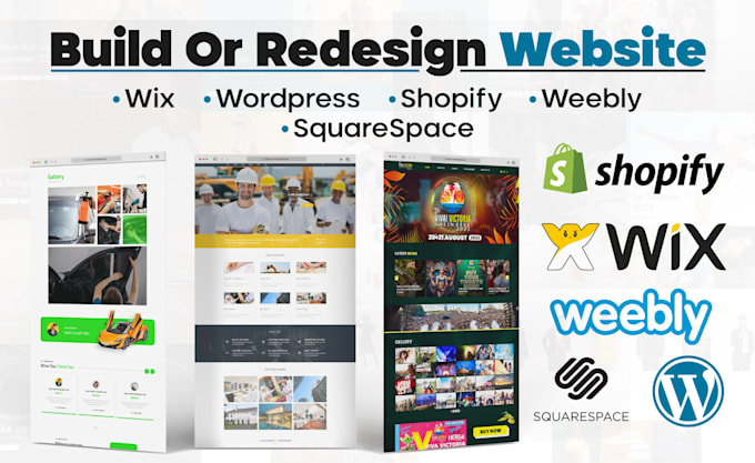 Do wordpress, weebly, shopify, squarespace and wix website design by Infinixdesigns | Fiverr