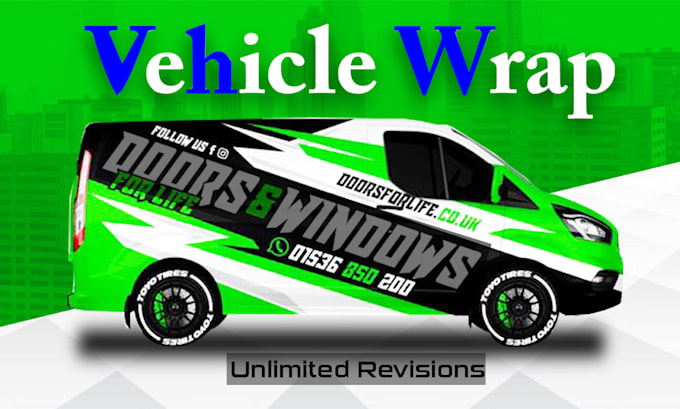 Do creative vehicle wrap, modern van wrap and stylish car wrap design ...
